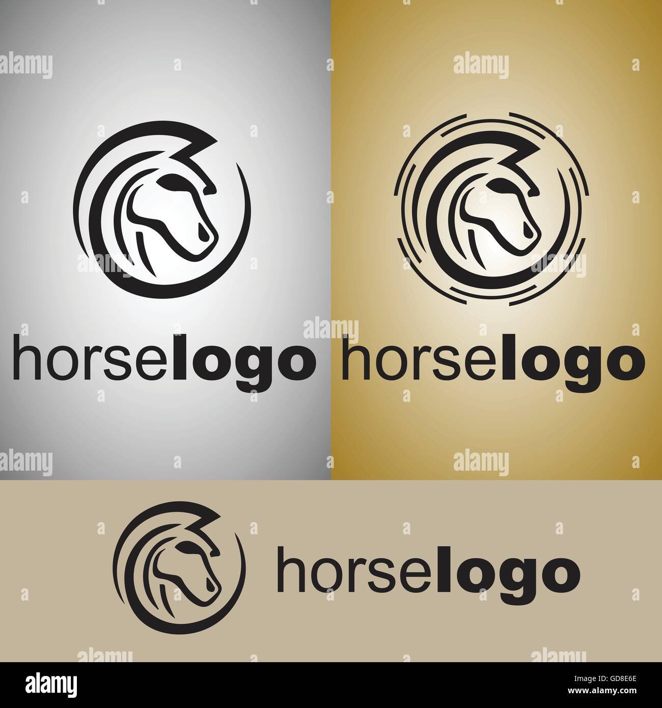 Pferd logo Stock-Vektorgrafiken kaufen - Alamy