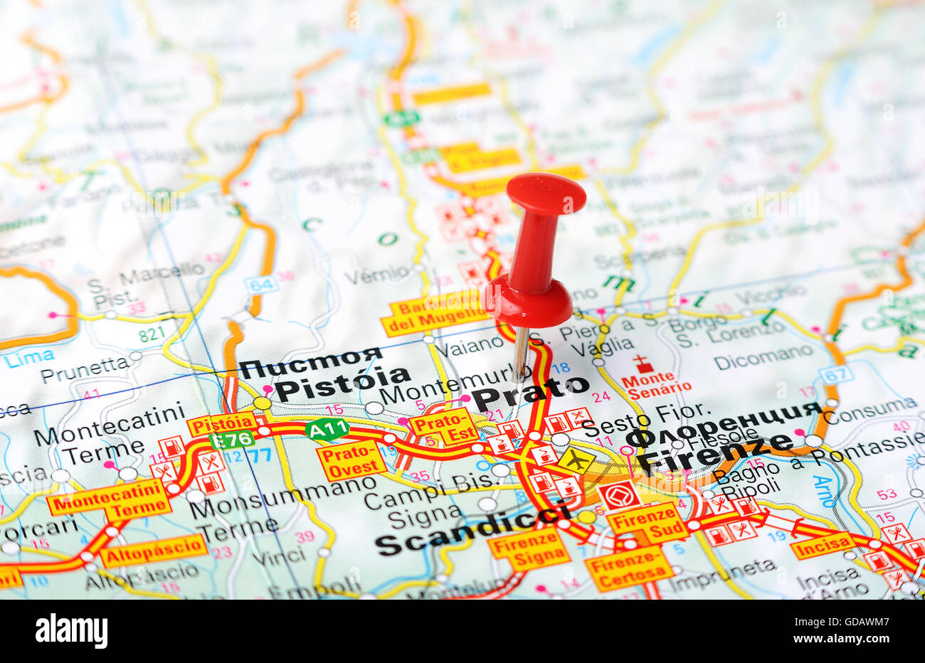 Prato map -Fotos und -Bildmaterial in hoher Auflösung – Alamy