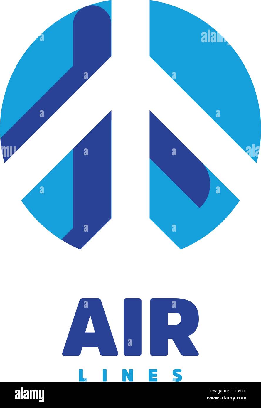 Flugzeug-Logo. Luft-Logo. Airline-Label. Flughafen-Zeichen. Flug-Symbol ...