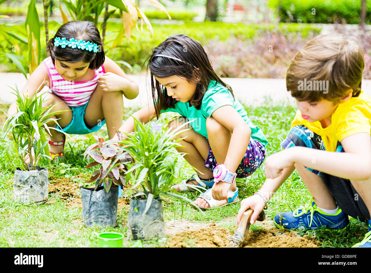 Kinder pflanzen setzlinge -Fotos und -Bildmaterial in hoher Auflösung – Alamy