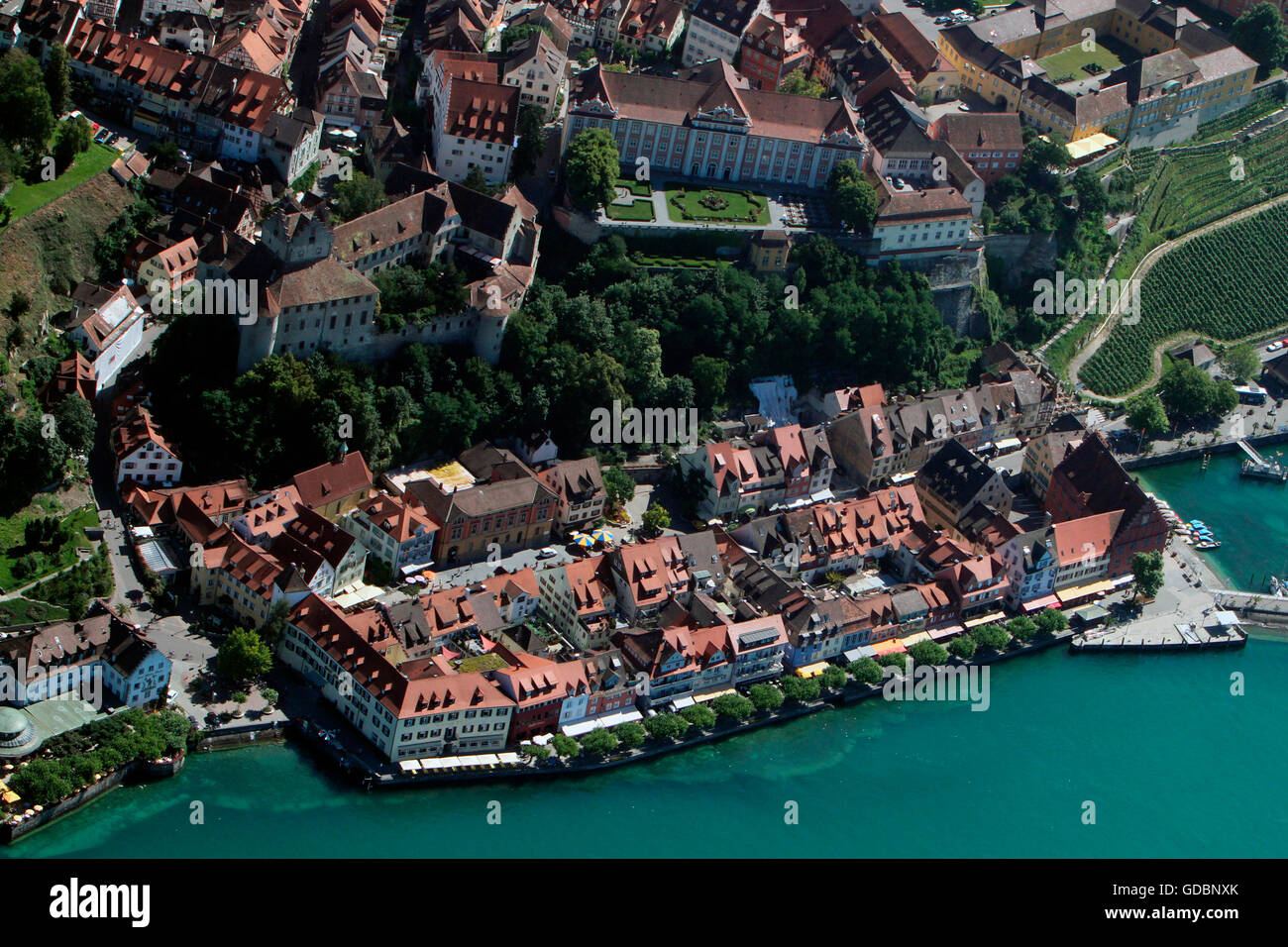 Germany baden wurttemberg meersburg aerial view -Fotos und ...