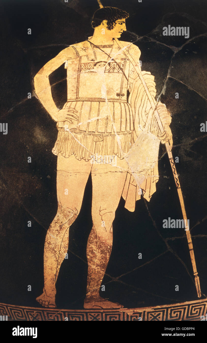 Achilleus, griechische legendären Charakter, Ganzkörperansicht, Detail ...