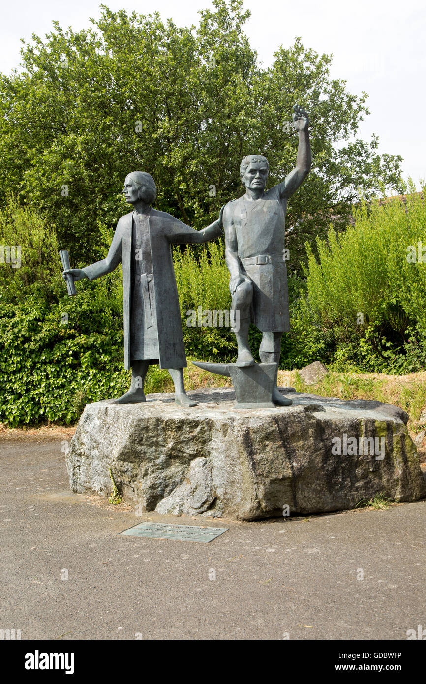 Statuen zum gedenken an den bauernaufstand von 1497 -Fotos und ...