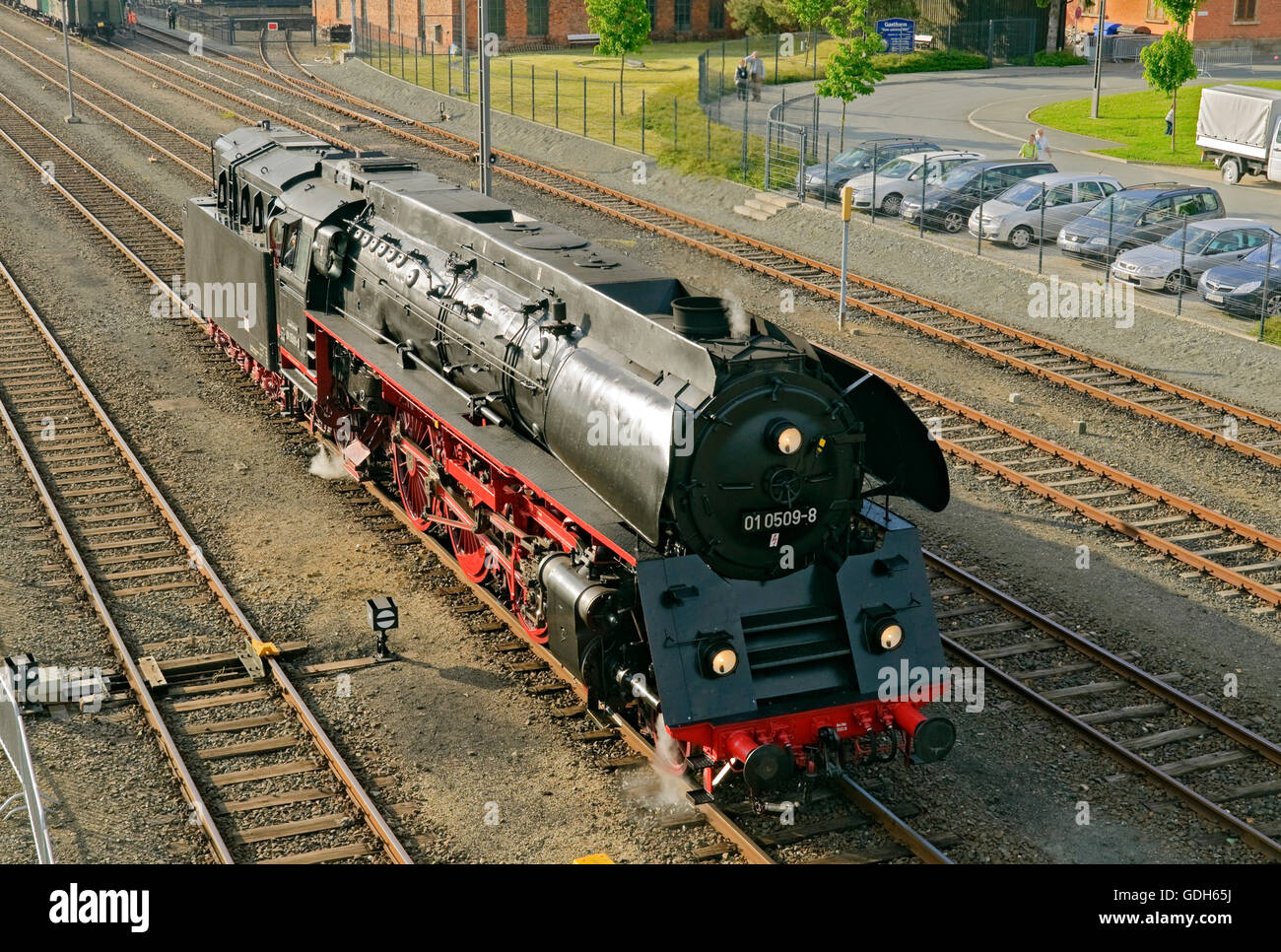 Klasse 01 Dampflokomotive im deutschen Dampf Lok Museum, Neuenmarkt ...