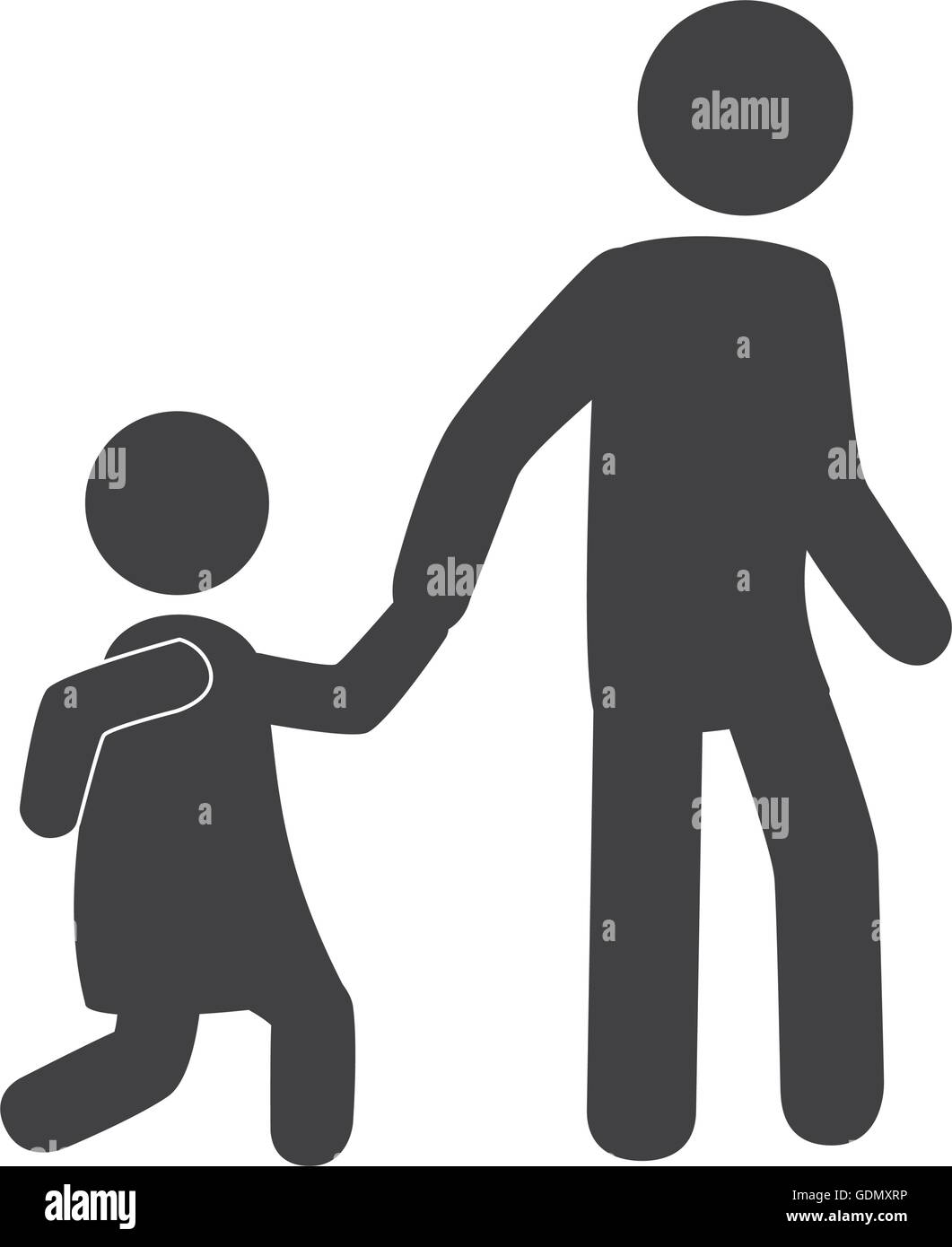 School Kid Piktogramm Design, Vektor-Illustration Stock-Vektorgrafik ...