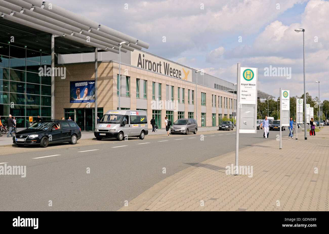 Terminalgebäude, Flughafen, Weeze, Niederrhein, Nordrhein-Westfalen ...