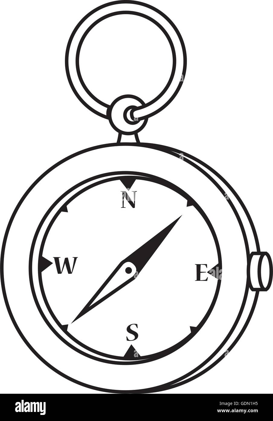 Compass Illustration Stockfotos & Compass Illustration Bilder - Alamy