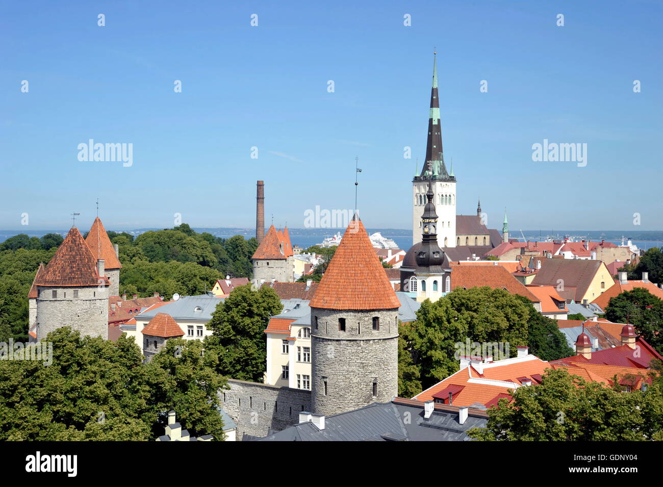 Geographie/Reisen, Estland, Tallinn, Reval, Altstadt, Blick von der ...