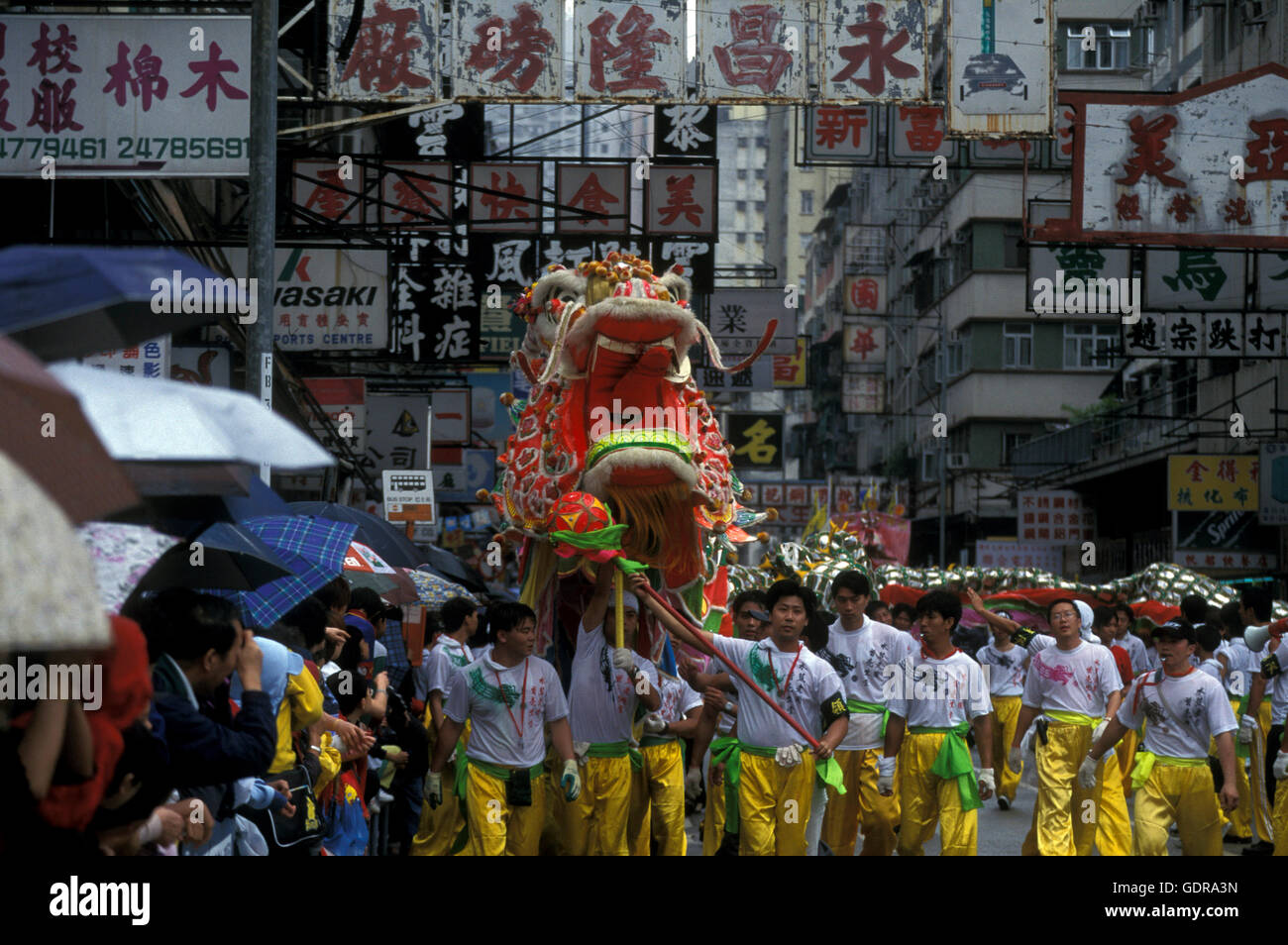 Das Drachen-Festival in der chinesischen Neujahr in Hongkong im Süden ...