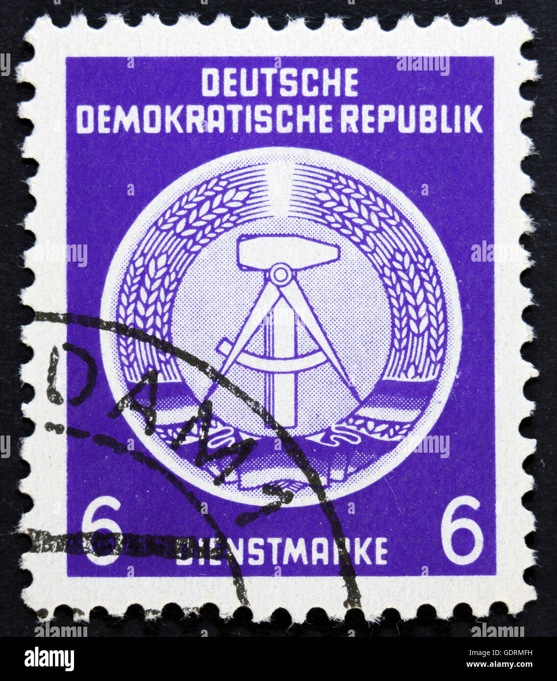 Germany Post Mark Stamp Postage Stamp Stockfotos und -bilder Kaufen - Alamy