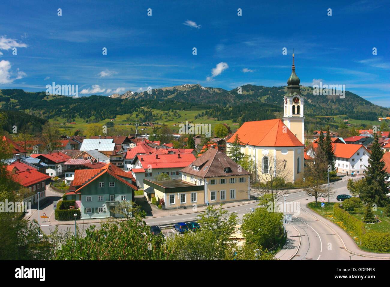 Geographie/Reisen, Deutschland, Bayern, Sonthofen, Pfarrkirche St ...