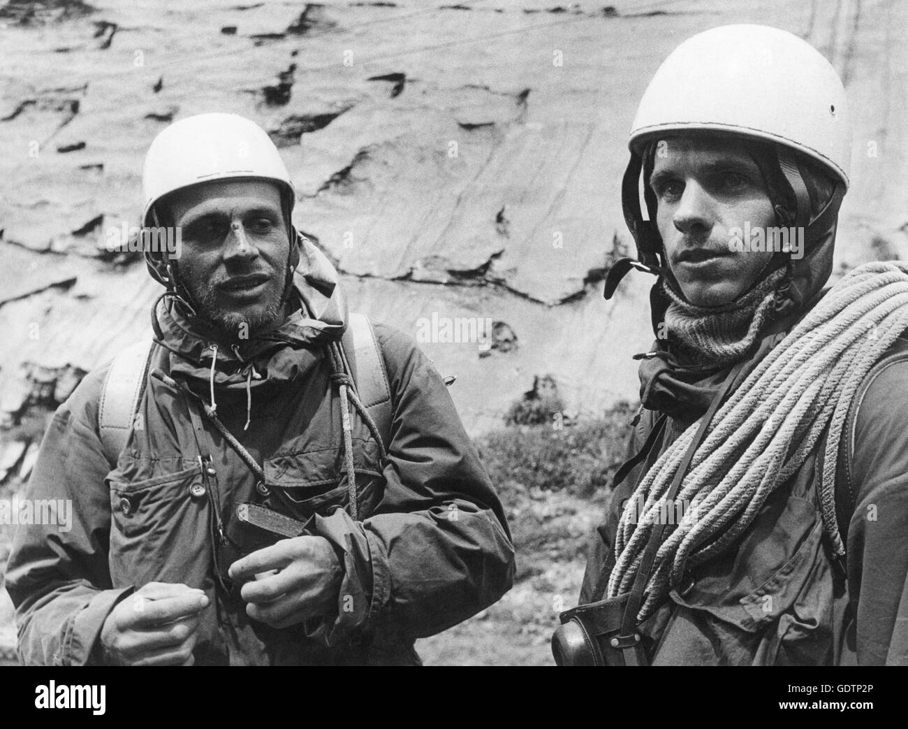 Bergsteiger des Eigers, Kurt Diemberger Und Wolfgang Steffan, 1958 ...