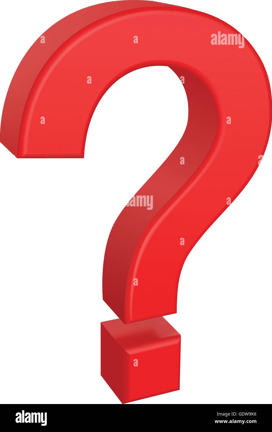 Red question mark Stock-Vektorgrafiken kaufen - Alamy