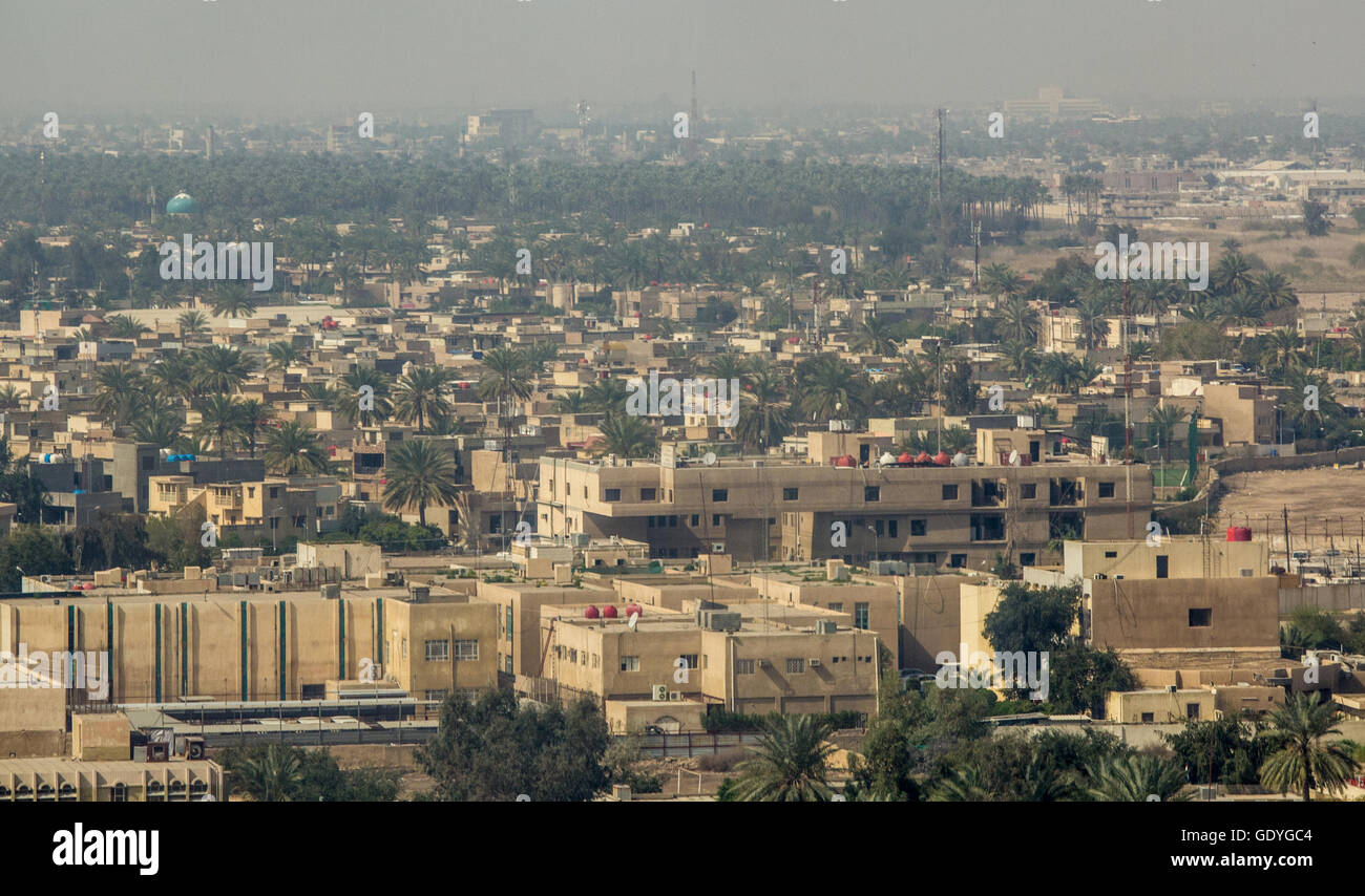 Luftaufnahme der Stadt Bagdad und zeigt wo Wohn komplexe. Die Stadt ...