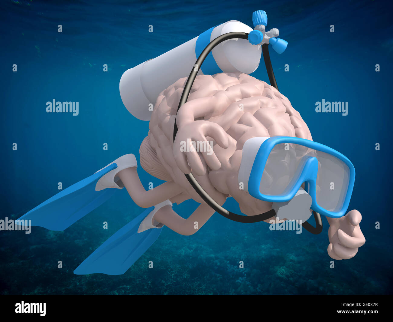 Cartoon deep sea diver illustration -Fotos und -Bildmaterial in hoher ...