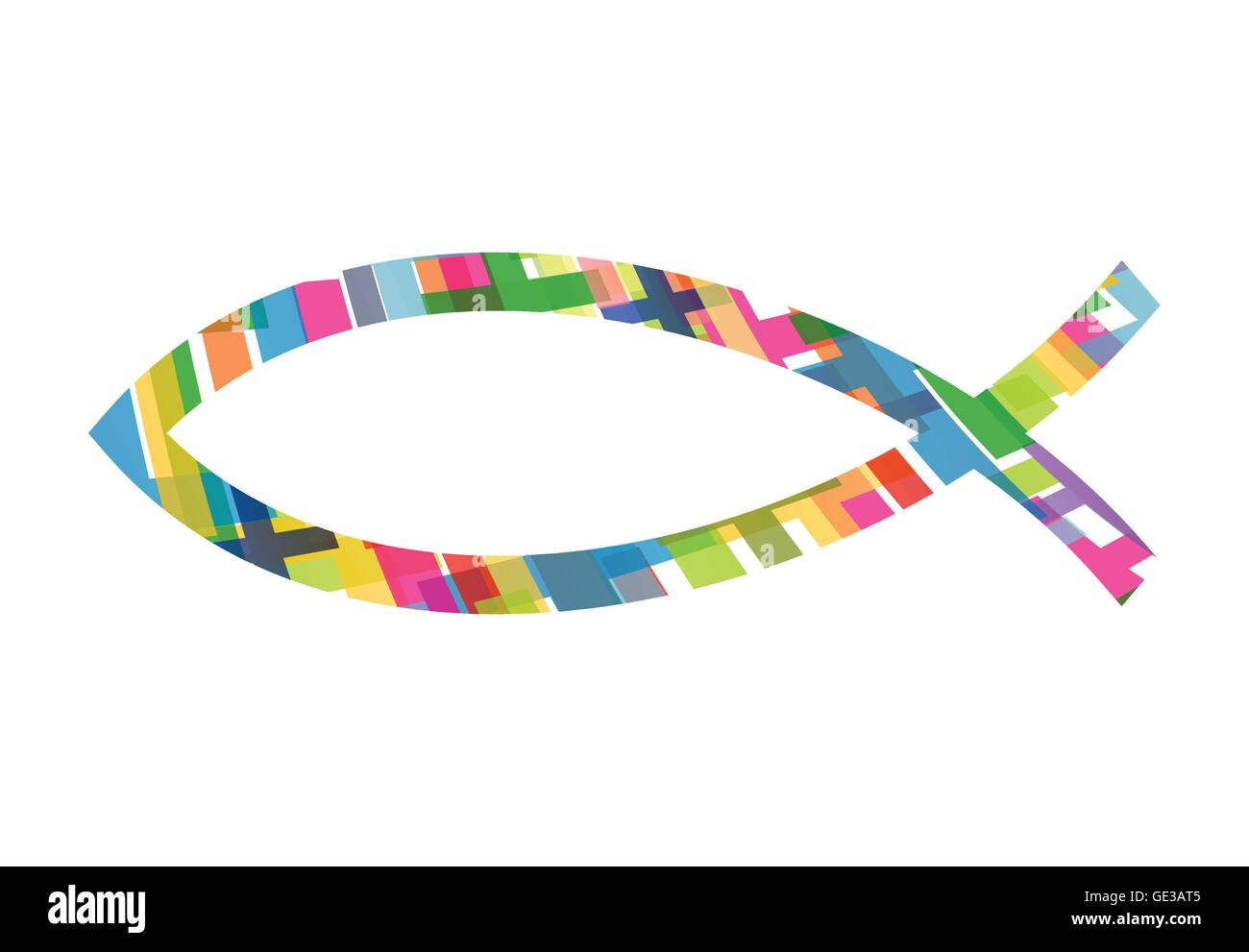 Christliche Fisch Jesus symbol abstrakten Hintergrund Konzept Vektorgrafik Stock-Vektorgrafik ...