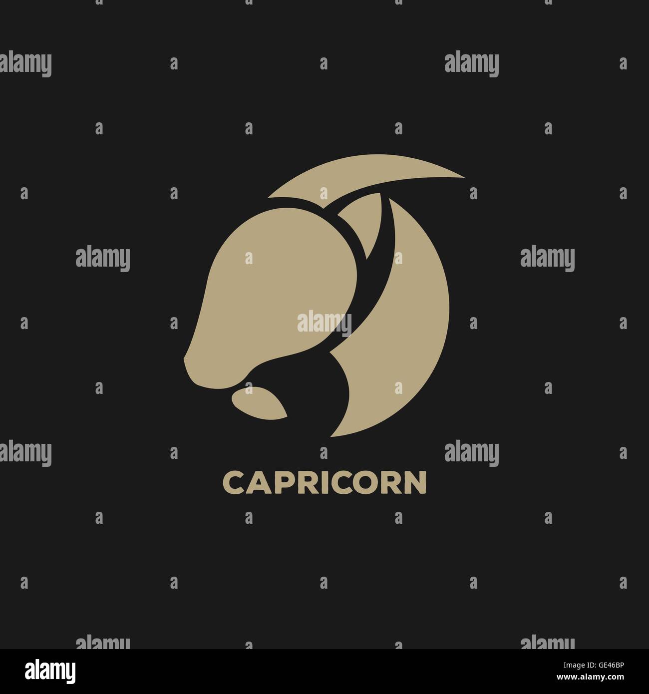 Steinbock logo Stock-Vektorgrafiken kaufen - Alamy