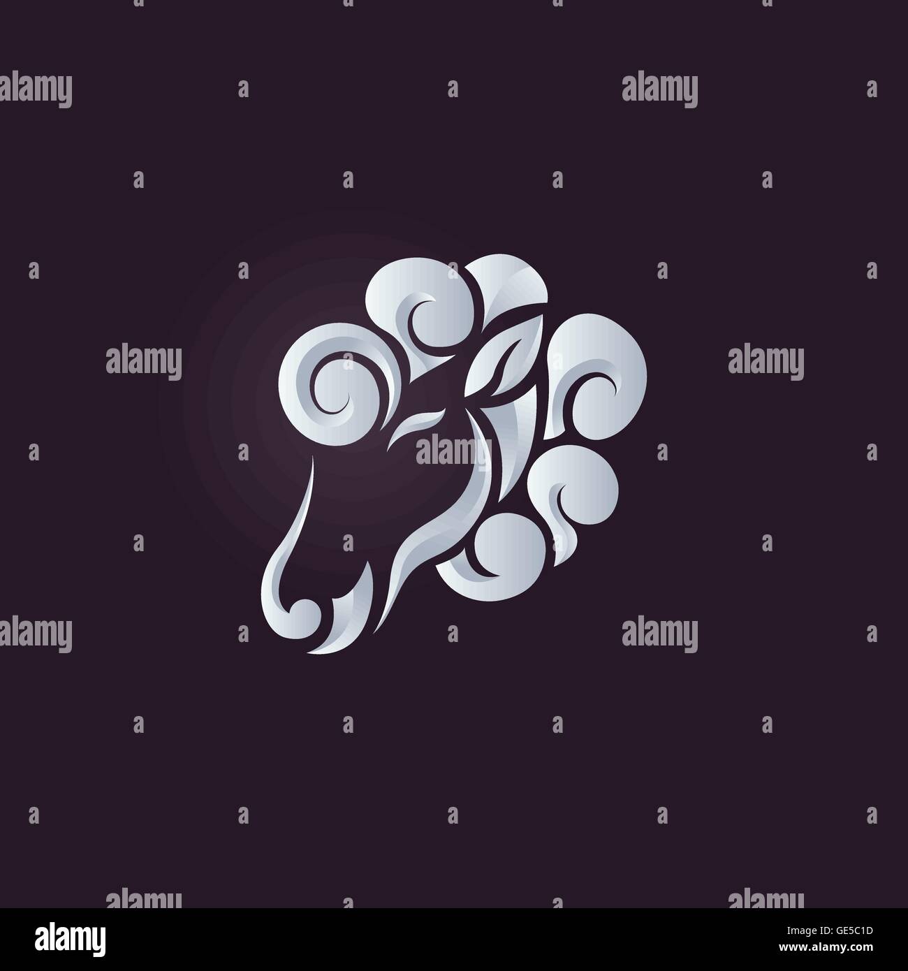 Sheep logo Stock-Vektorgrafiken kaufen - Alamy