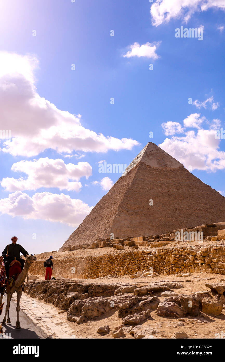 Pyramiden von Gizeh Ägypten Stockfotografie - Alamy