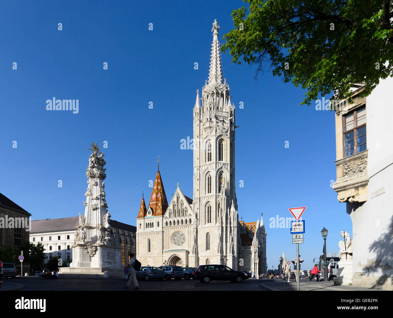 Budapest: Szentharomsag ter (Platz der Heiligen Dreifaltigkeit) mit ...