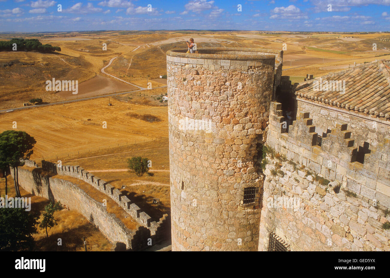 Belmonte Schloss 15. Jahrhundert Belmonte, Cuenca Provinz, Kastilien-La ...