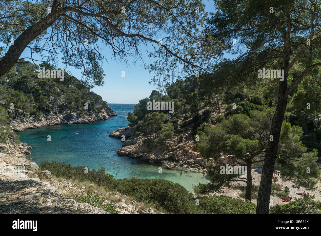Calanques beach france -Fotos und -Bildmaterial in hoher Auflösung – Alamy