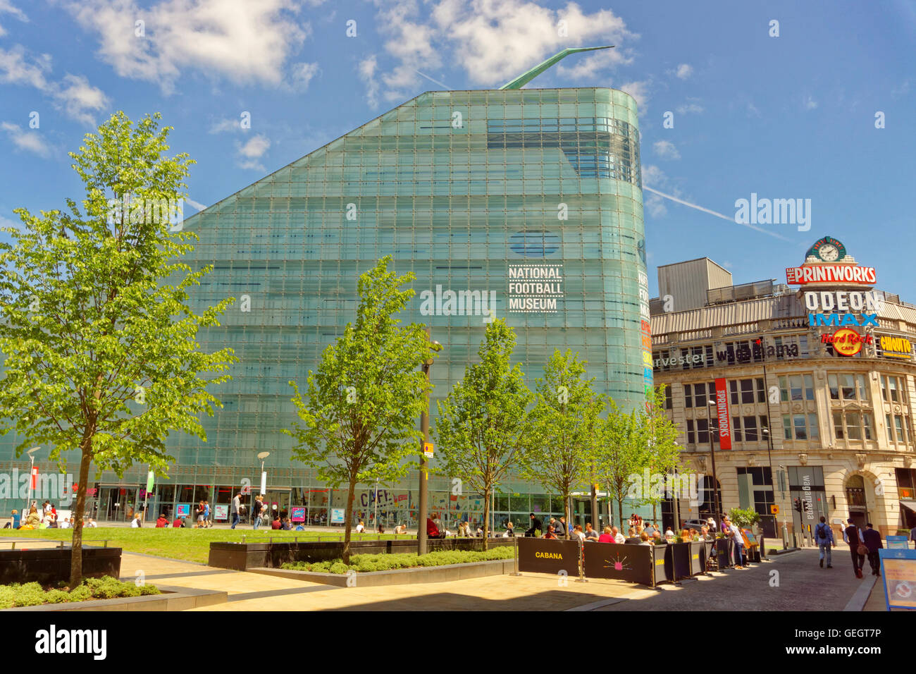 Das UK National Football Museum in Manchester City Centre, England, UK ...