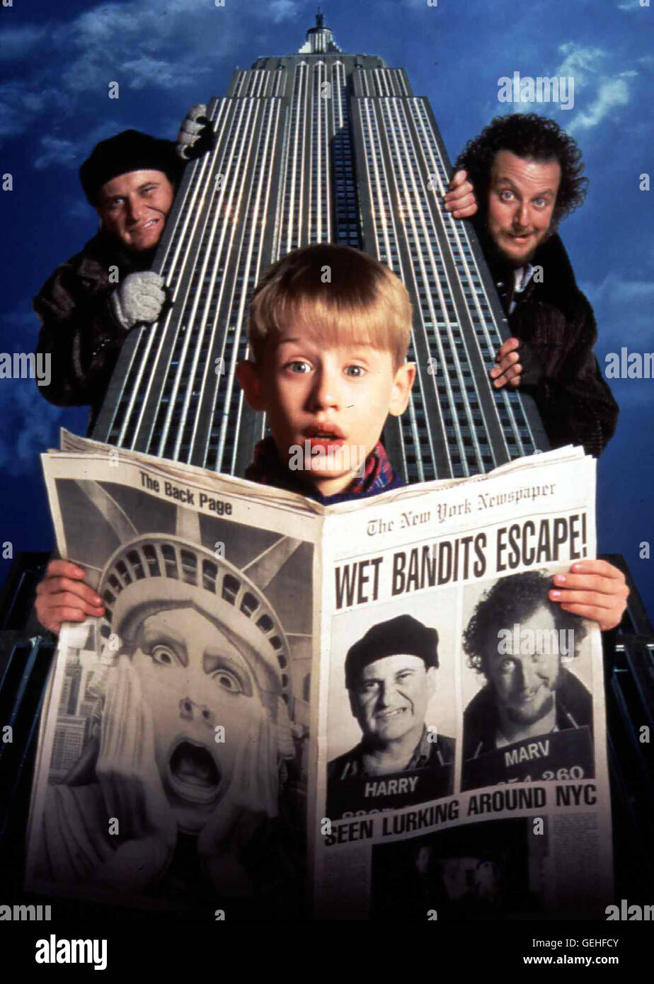 Joe Pesci, Macaulay Culkin, Daniel Stern Schon kahl Erfurts Kevin ...