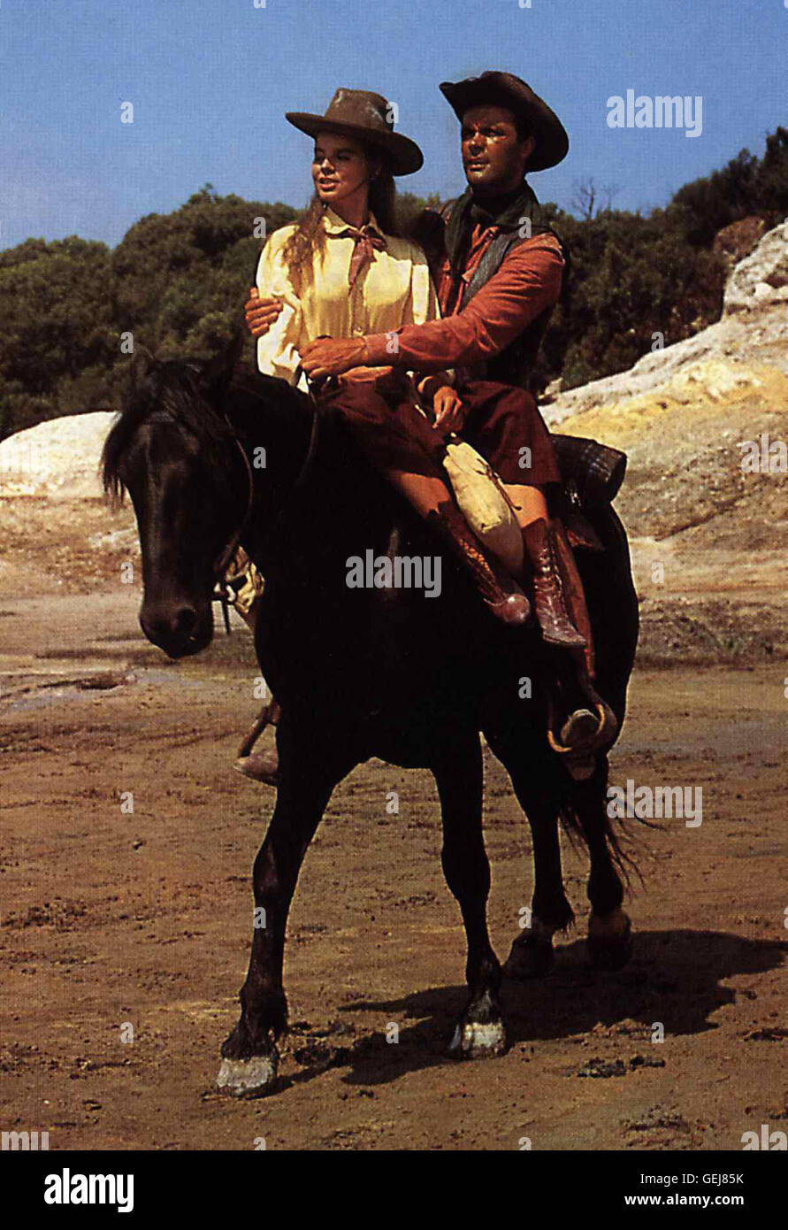 Alan (Toni Sailer, R) *** lokalen Caption *** 1964, Sansone E Il Tesore ...