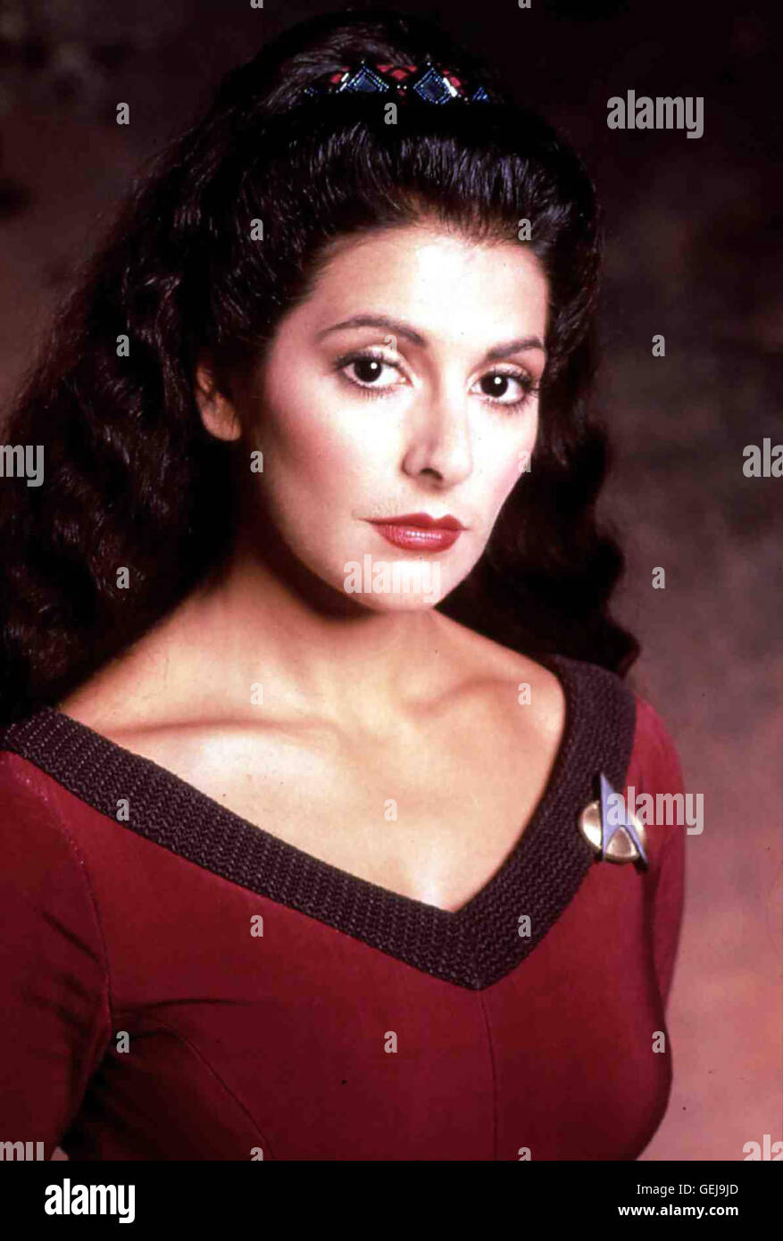 Counsellor Deanna Troi (Marina Sirtis) *** lokale Beschriftung *** 1987, Star Trek: The Next ...