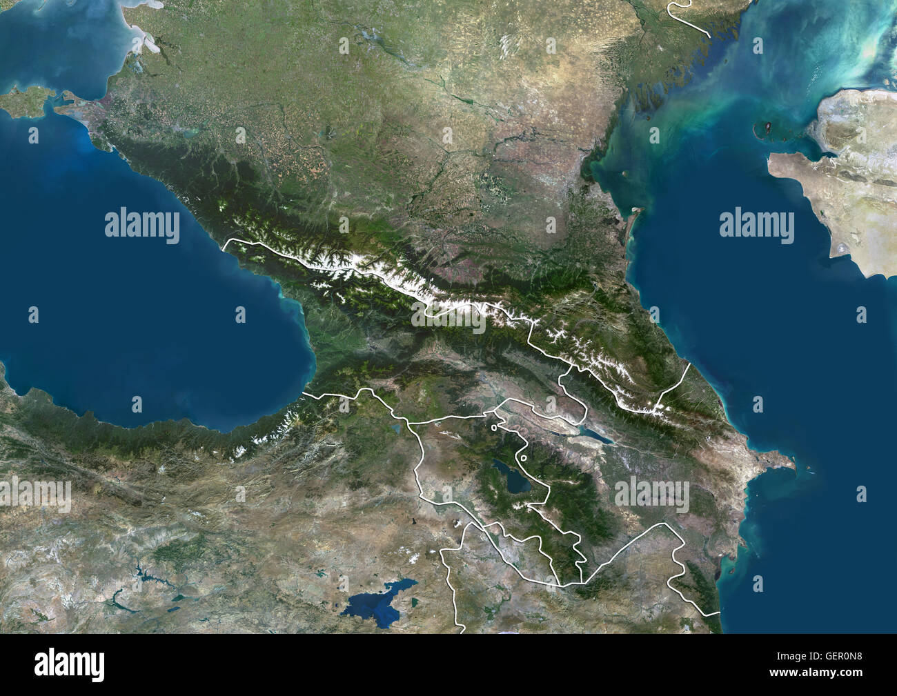 Caucasus map -Fotos und -Bildmaterial in hoher Auflösung – Alamy