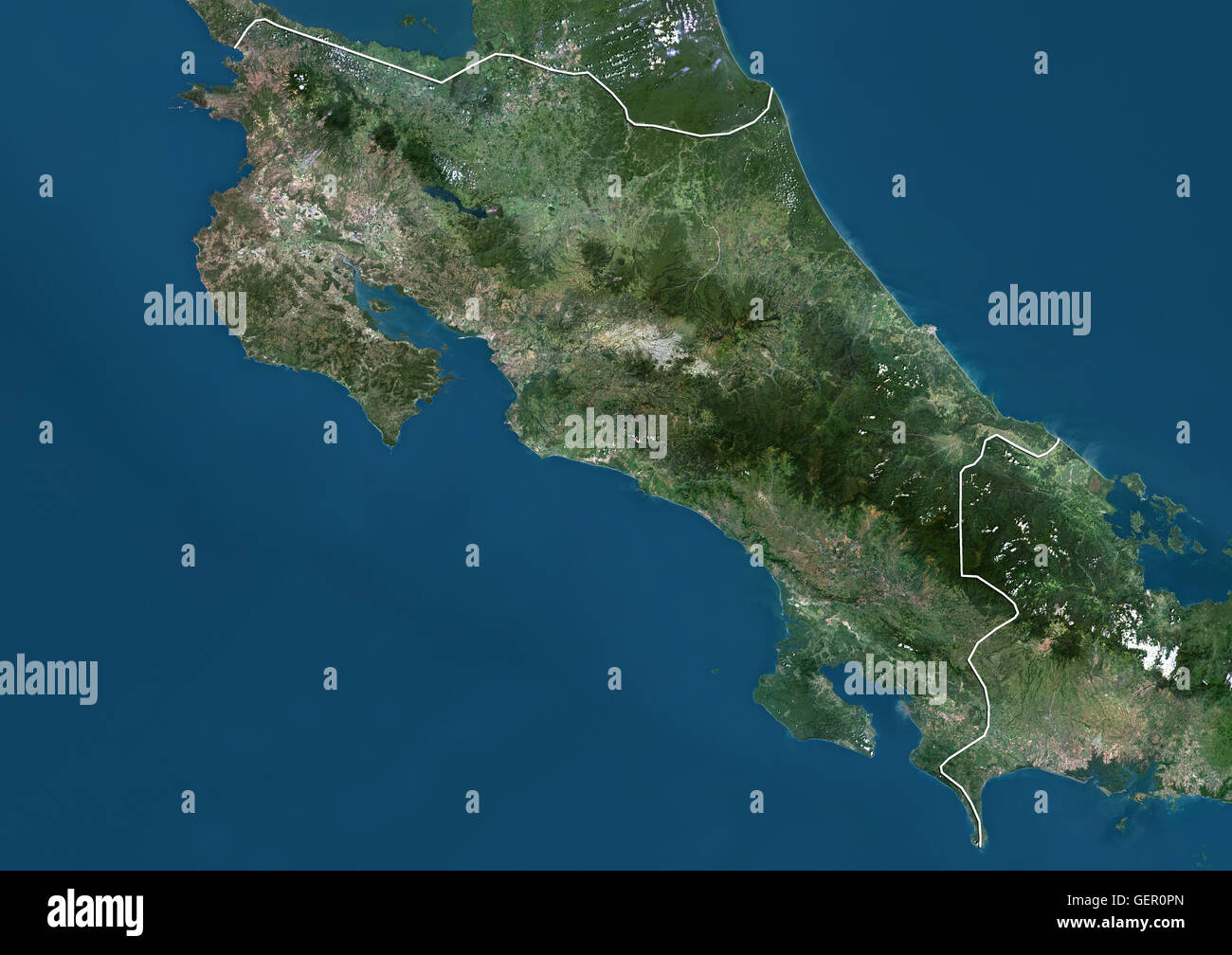 Karte von costa rica -Fotos und -Bildmaterial in hoher Auflösung ...