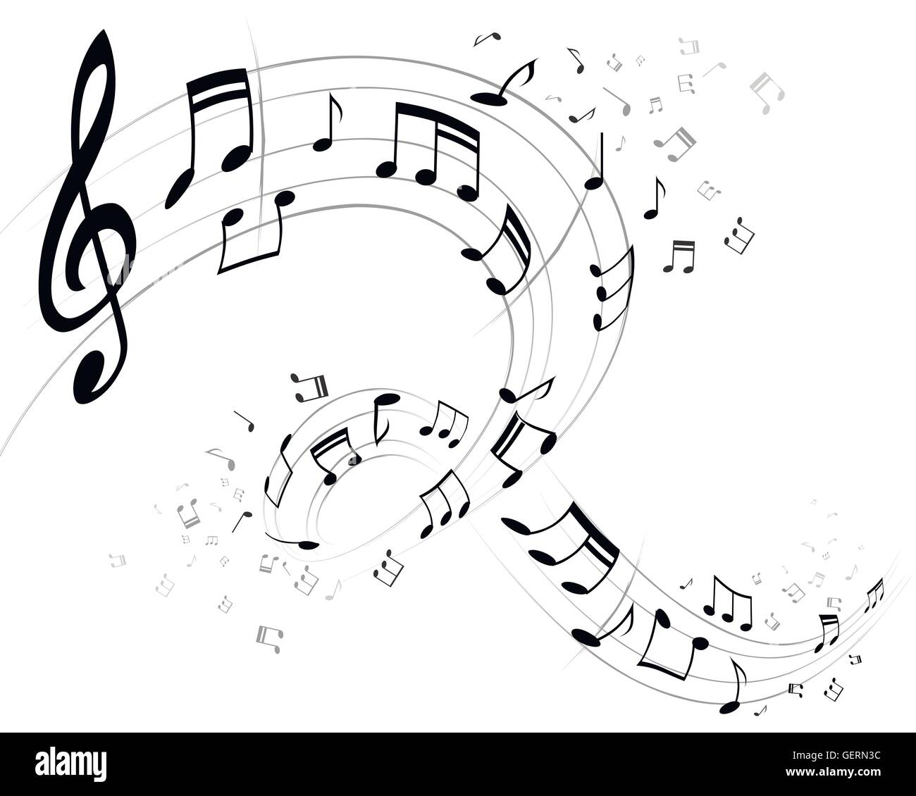 Beautiful Abstract Background Music Notes Stockfotos & Beautiful ...