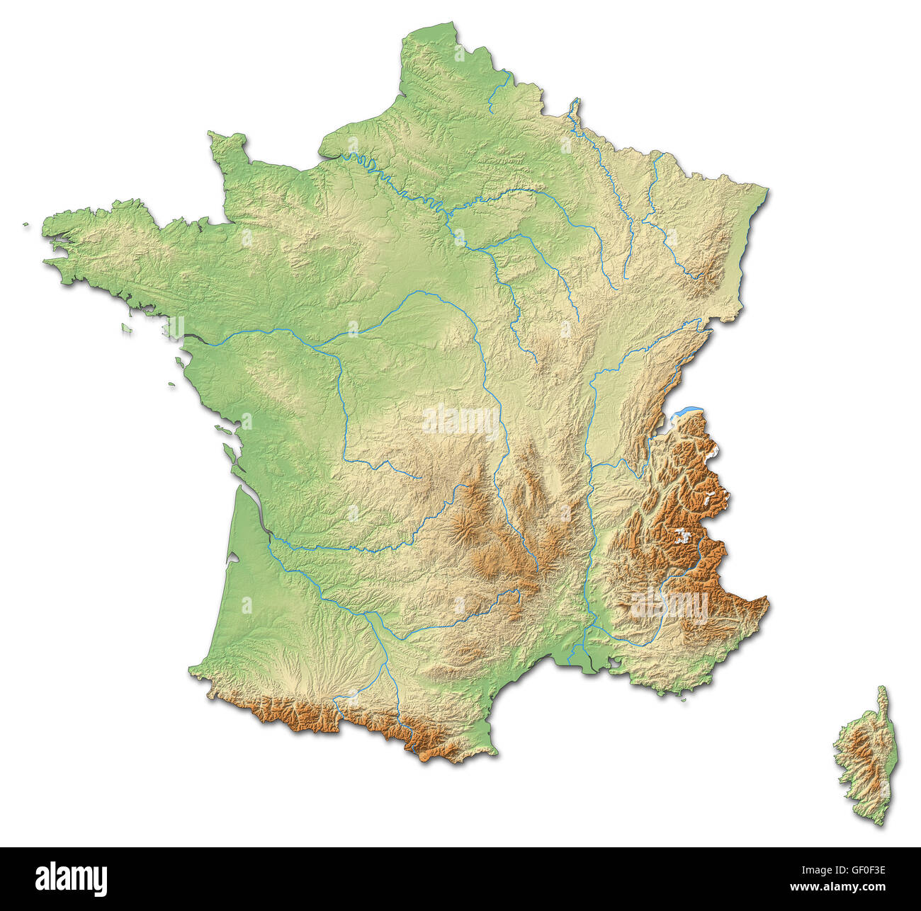 France map illustration -Fotos und -Bildmaterial in hoher Auflösung – Alamy