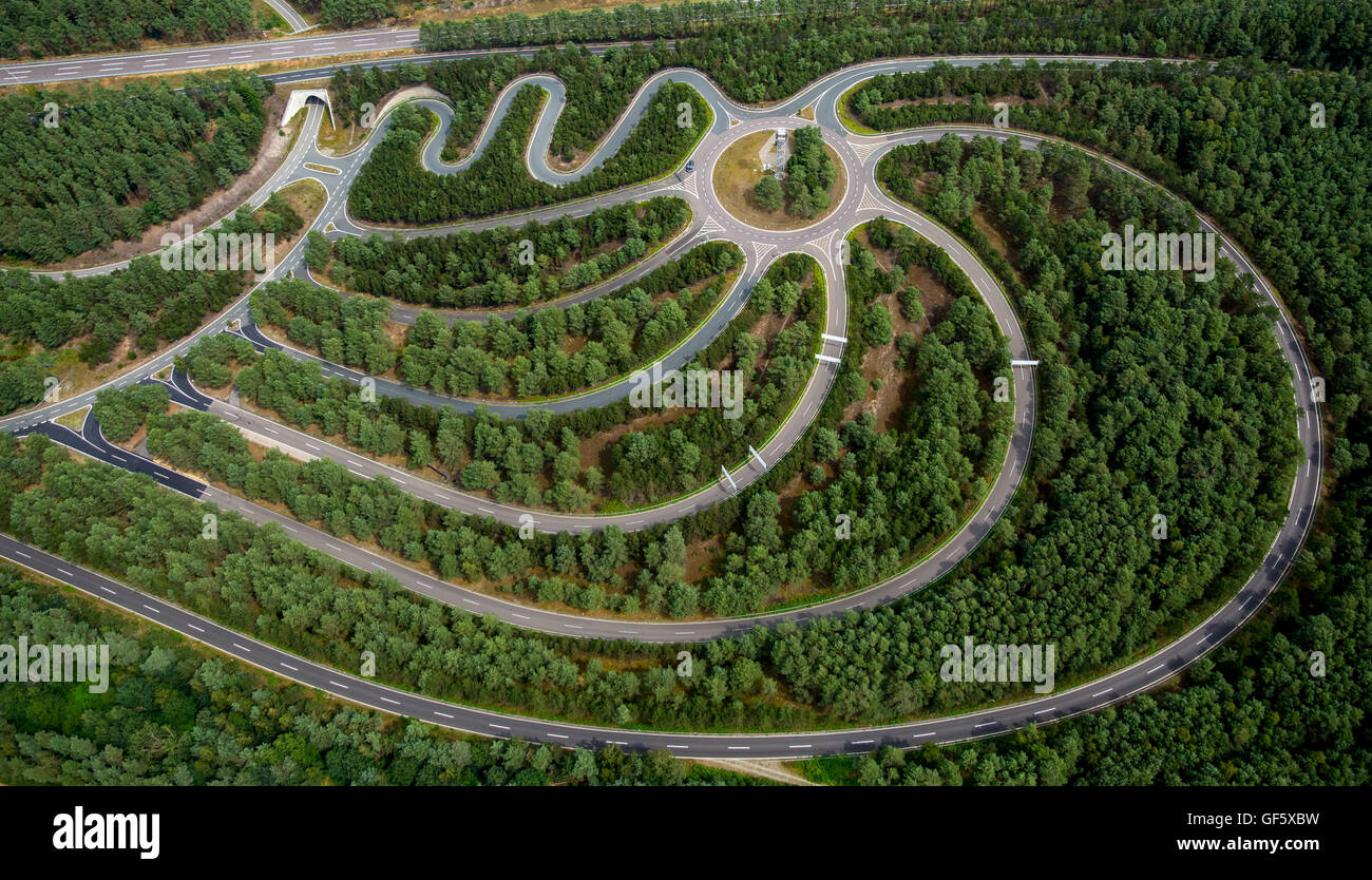 Luftaufnahme, Volkswagen AG-Teststrecke Ehra-Qualitätsstandards ...