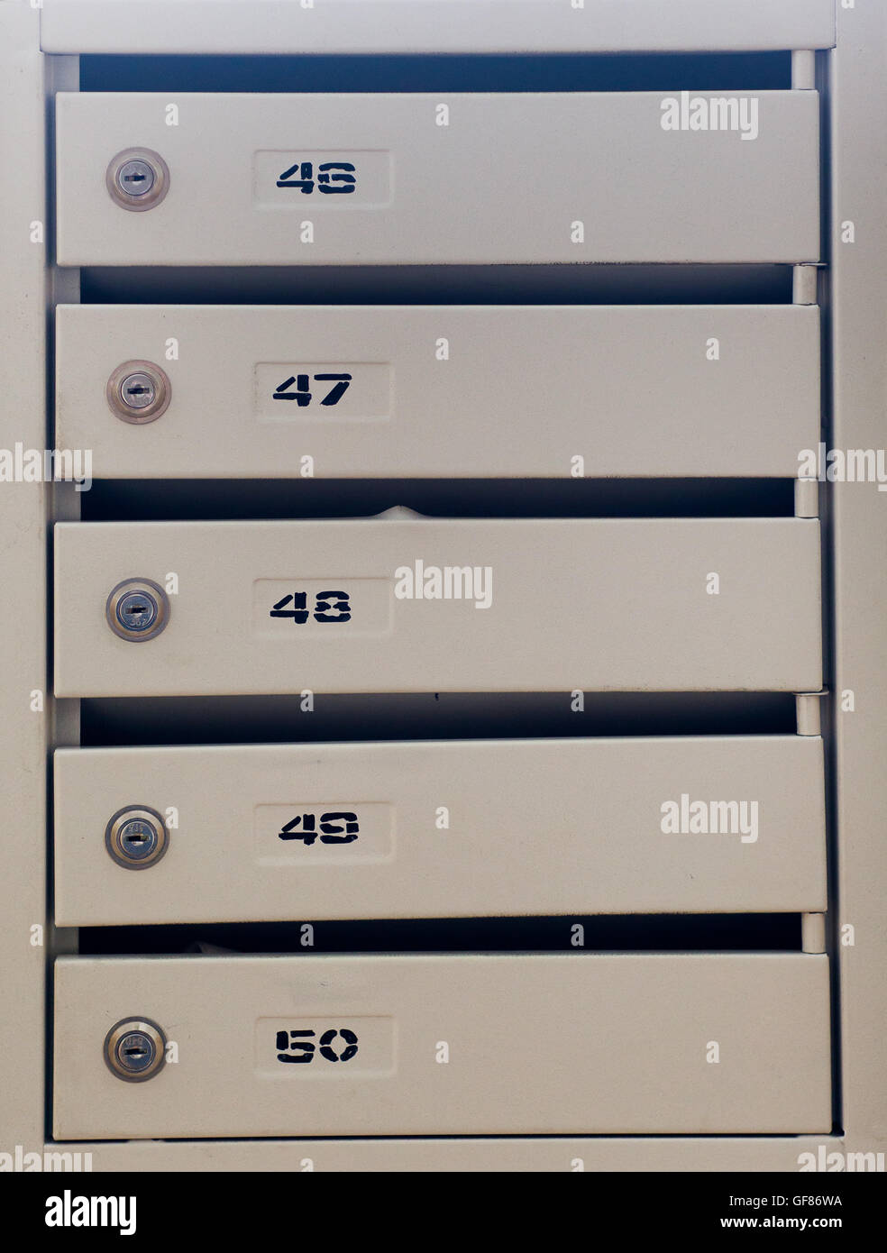 Mailbox nummer -Fotos und -Bildmaterial in hoher Auflösung – Alamy