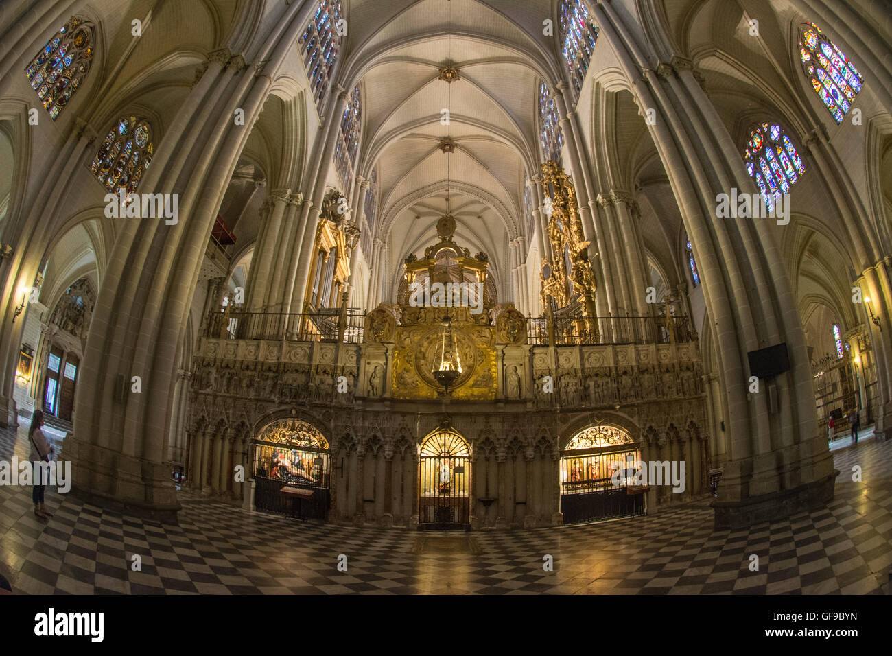 Main altar cathedral toledo spain -Fotos und -Bildmaterial in hoher ...