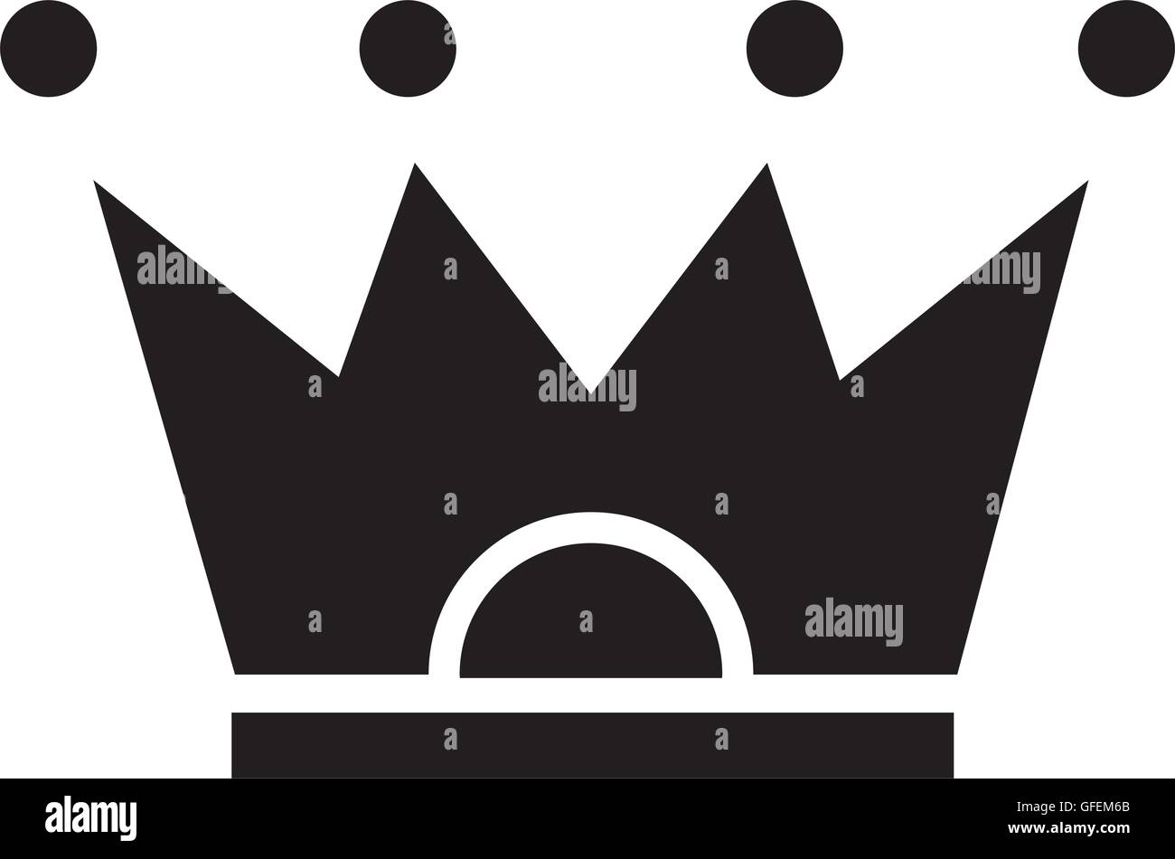 Krone Piktogramm Symbol Stock-Vektorgrafik - Alamy