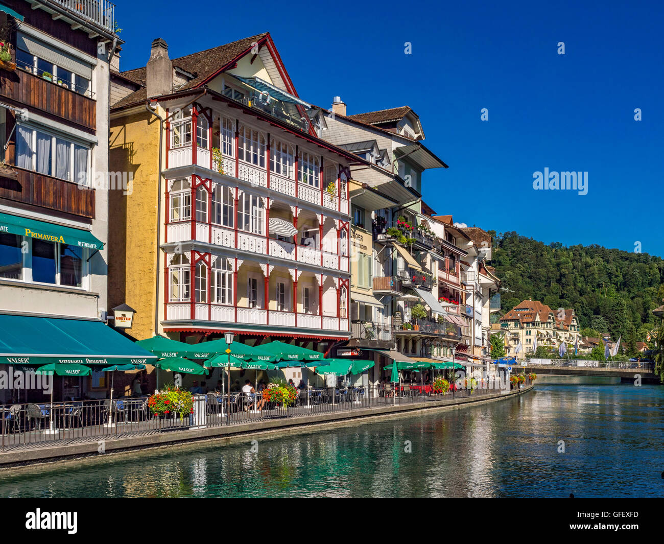 Altstadt von Thun am Thunersee, Berner Oberland, Kanton Bern, Schweiz ...