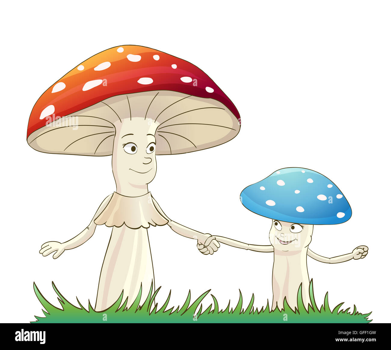 Pilze cartoon -Fotos und -Bildmaterial in hoher Auflösung – Alamy