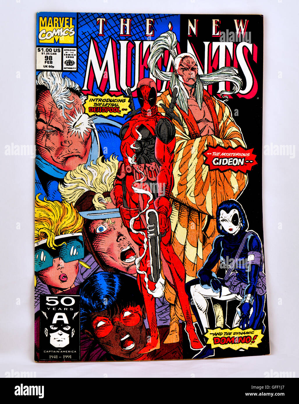 Marvel Comic neue Mutanten 98, erster Auftritt des Zeichens Deadpool ...