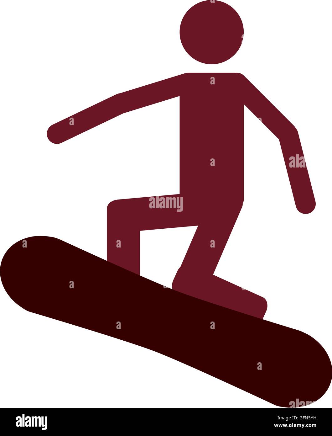 Snowboarding Pictogram Stockfotos und -bilder Kaufen - Alamy