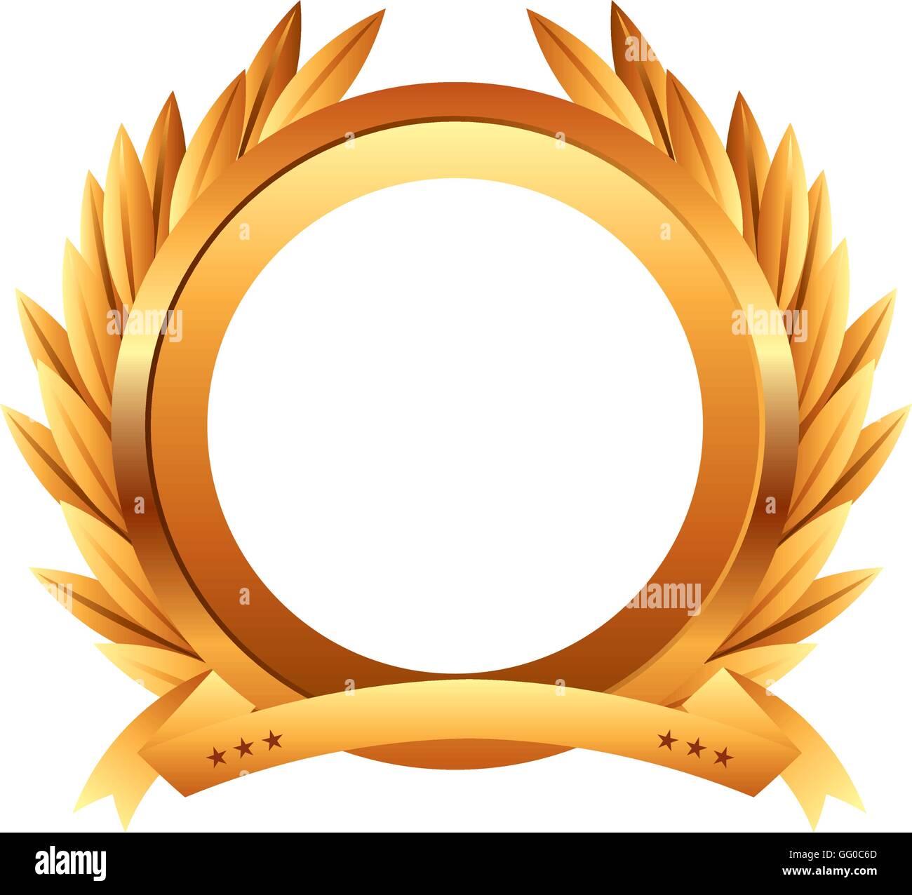 Kranz gold Award-Symbol Stock-Vektorgrafik - Alamy