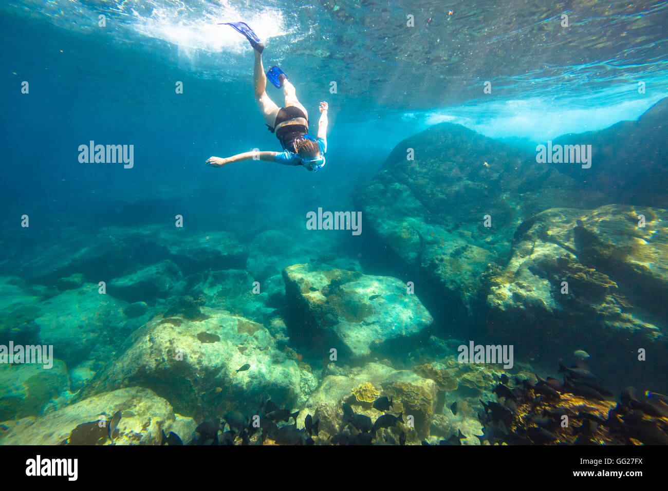 Frau apnoetauchen -Fotos und -Bildmaterial in hoher Auflösung – Alamy