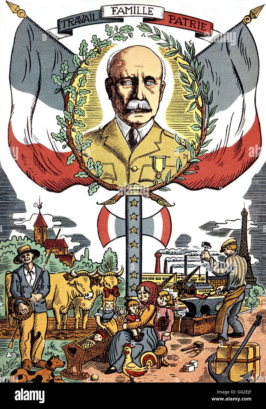 Philippe gravur illustration propaganda poster -Fotos und -Bildmaterial ...