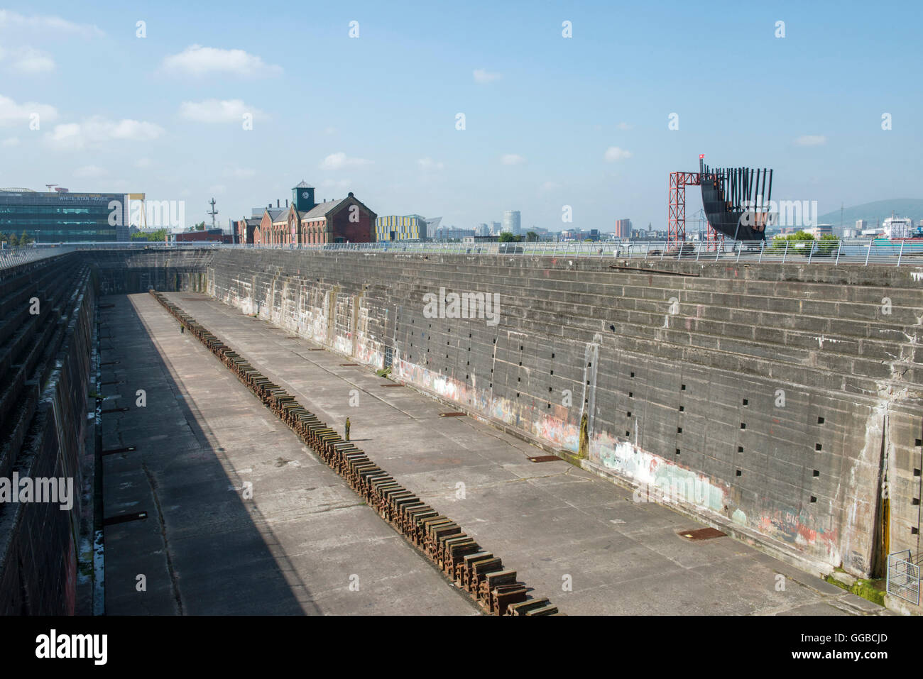 Thompson Dry Dock, wo die Titanic saß, Belfast Stockfotografie - Alamy