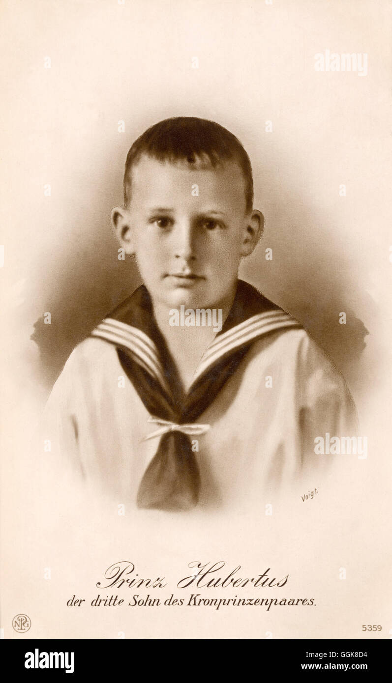 Prinz Hubertus von Preußen - ca 1919 Preußen Stockfotografie - Alamy
