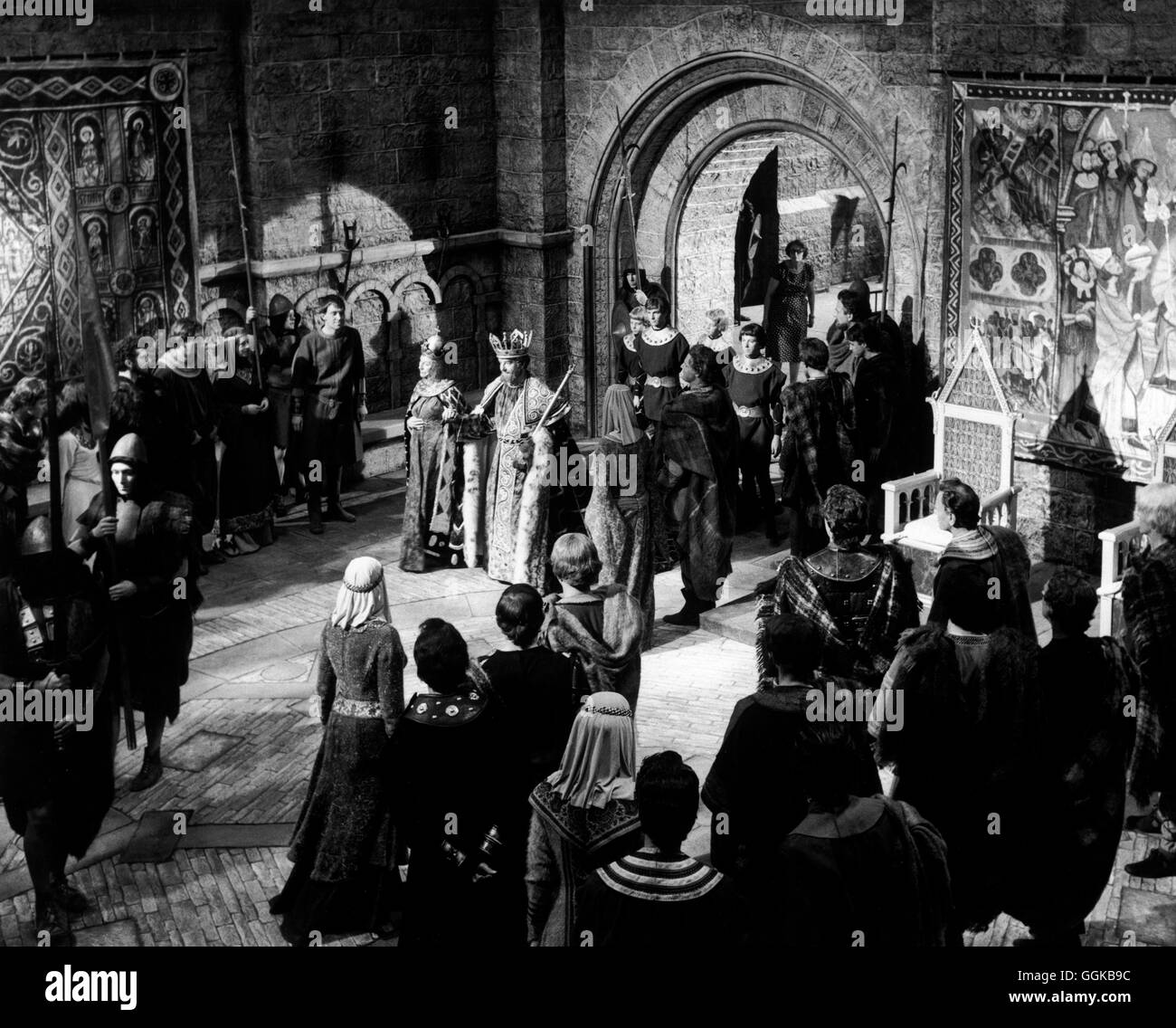 MACBETH / Macbeth USA 1960 / George Schaefer Szene Mit JUDITH ANDERSON (Lady Macbeth), MAURICE ...