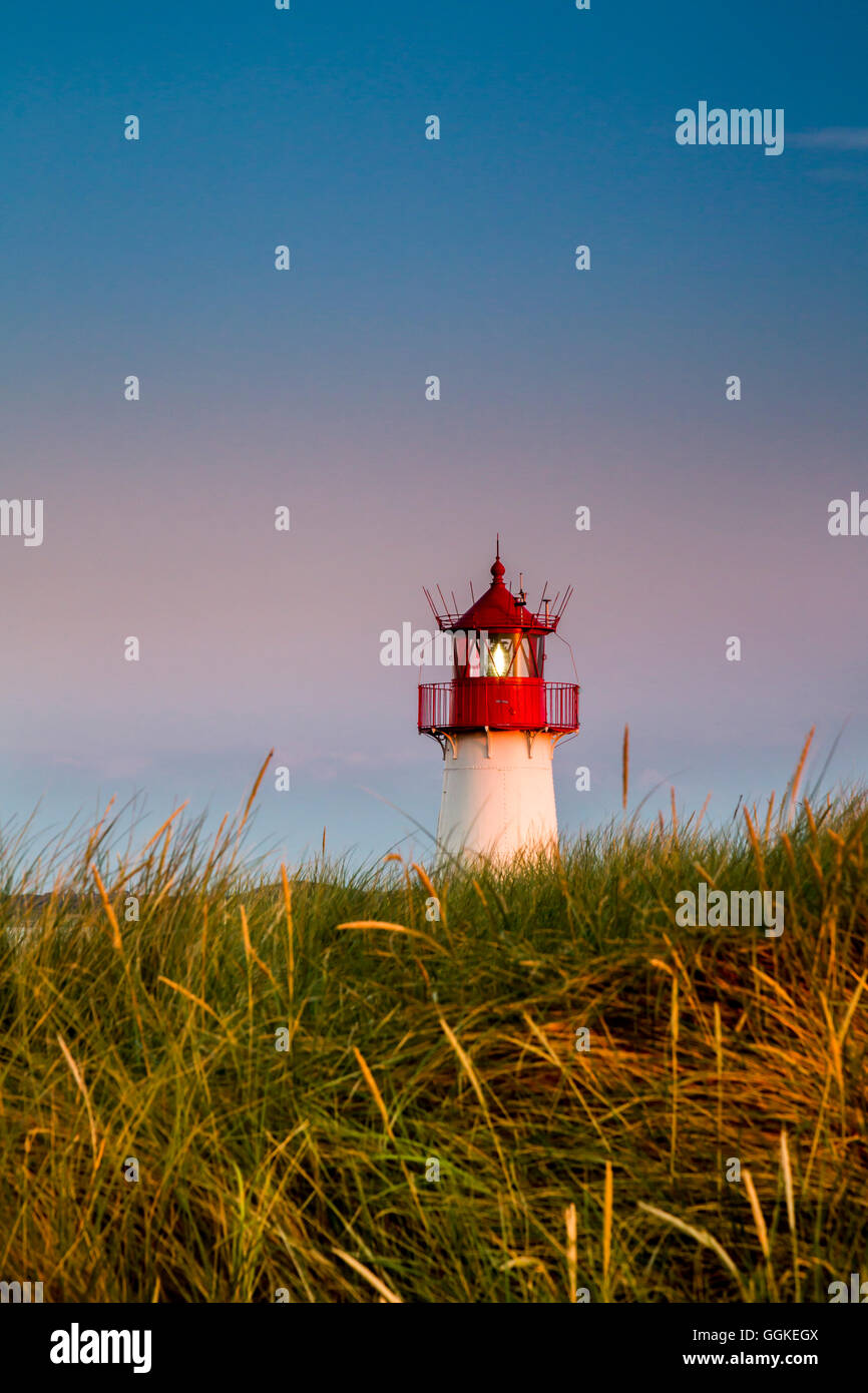 Liste west Leuchtturm, Ellenbogen, Insel Sylt, Nordfriesischen Inseln ...