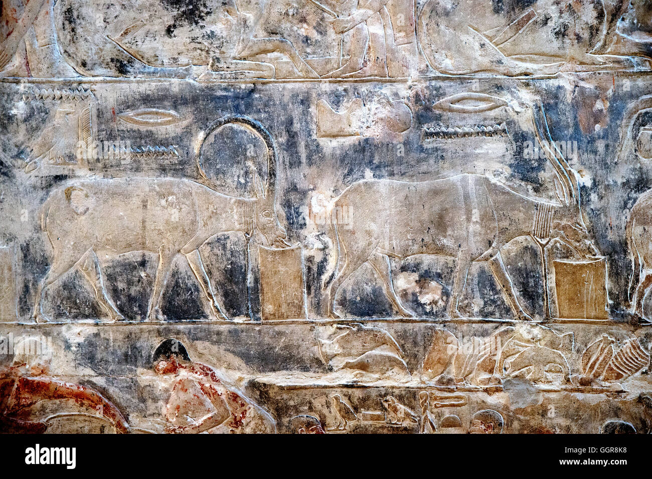 Ägypten, Sakkara, Mastaba Wesir Mereruka (VI ° dyn.): verschiedene ...